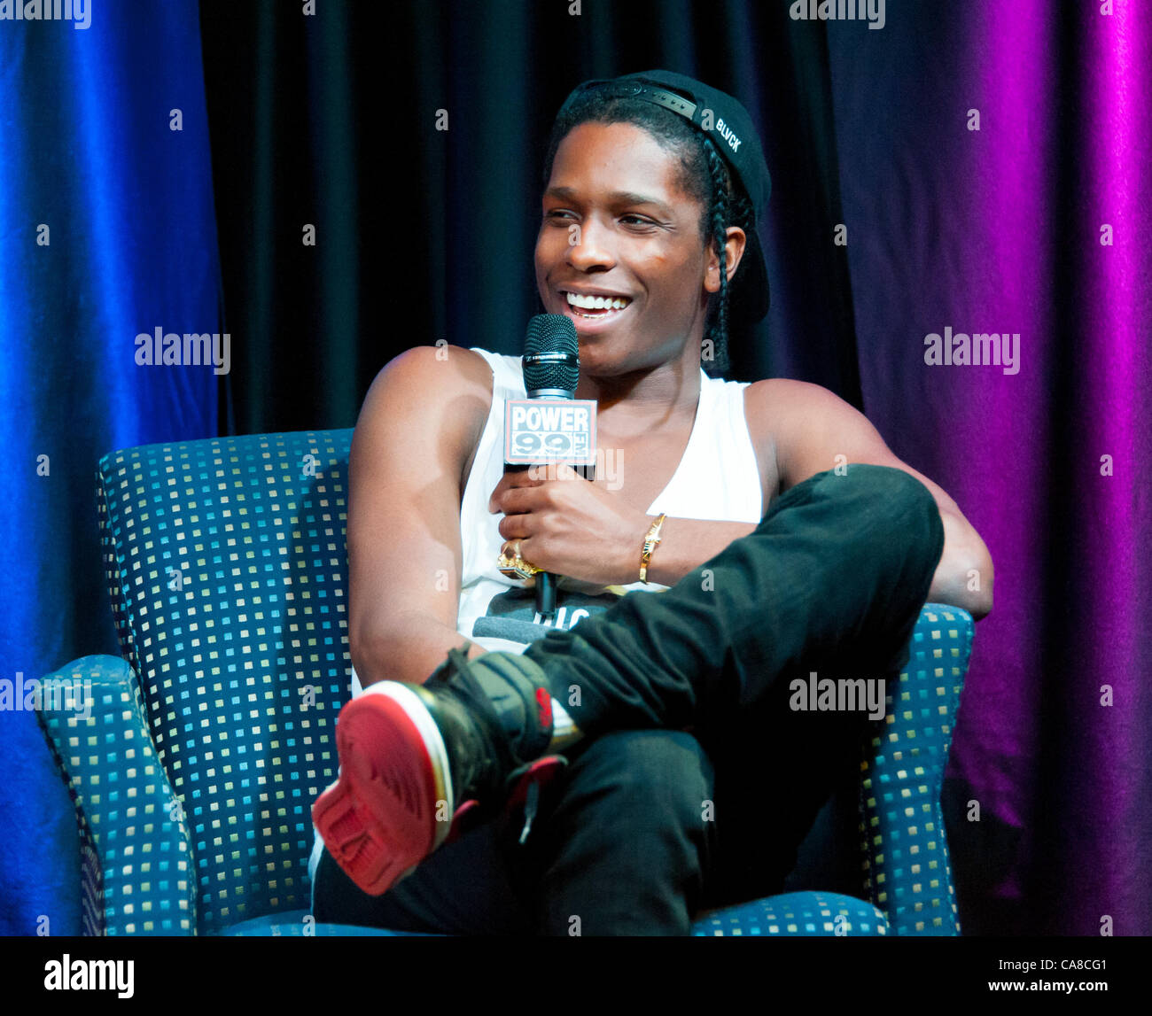June 25, 2012 - Philadelphia, Pennsylvania, U.S - Rapper, ASAP ROCKY ...