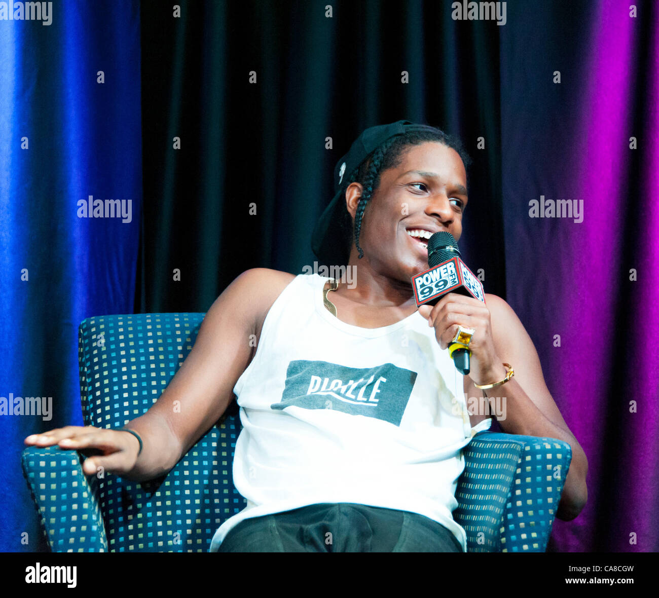 June 25, 2012 - Philadelphia, Pennsylvania, U.S - Rapper, ASAP ROCKY ...