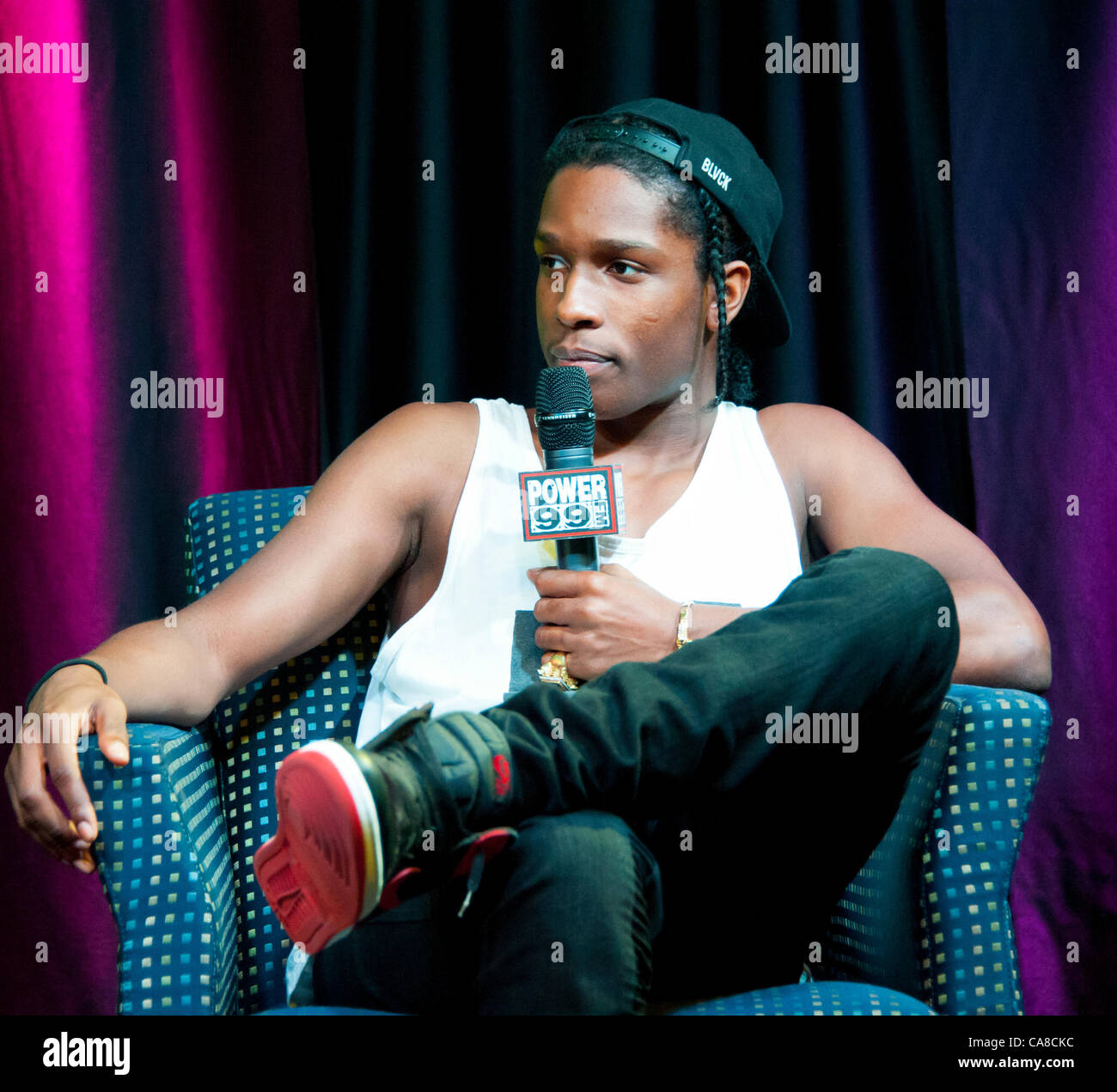 June 25, 2012 - Philadelphia, Pennsylvania, U.S - Rapper, ASAP ROCKY ...