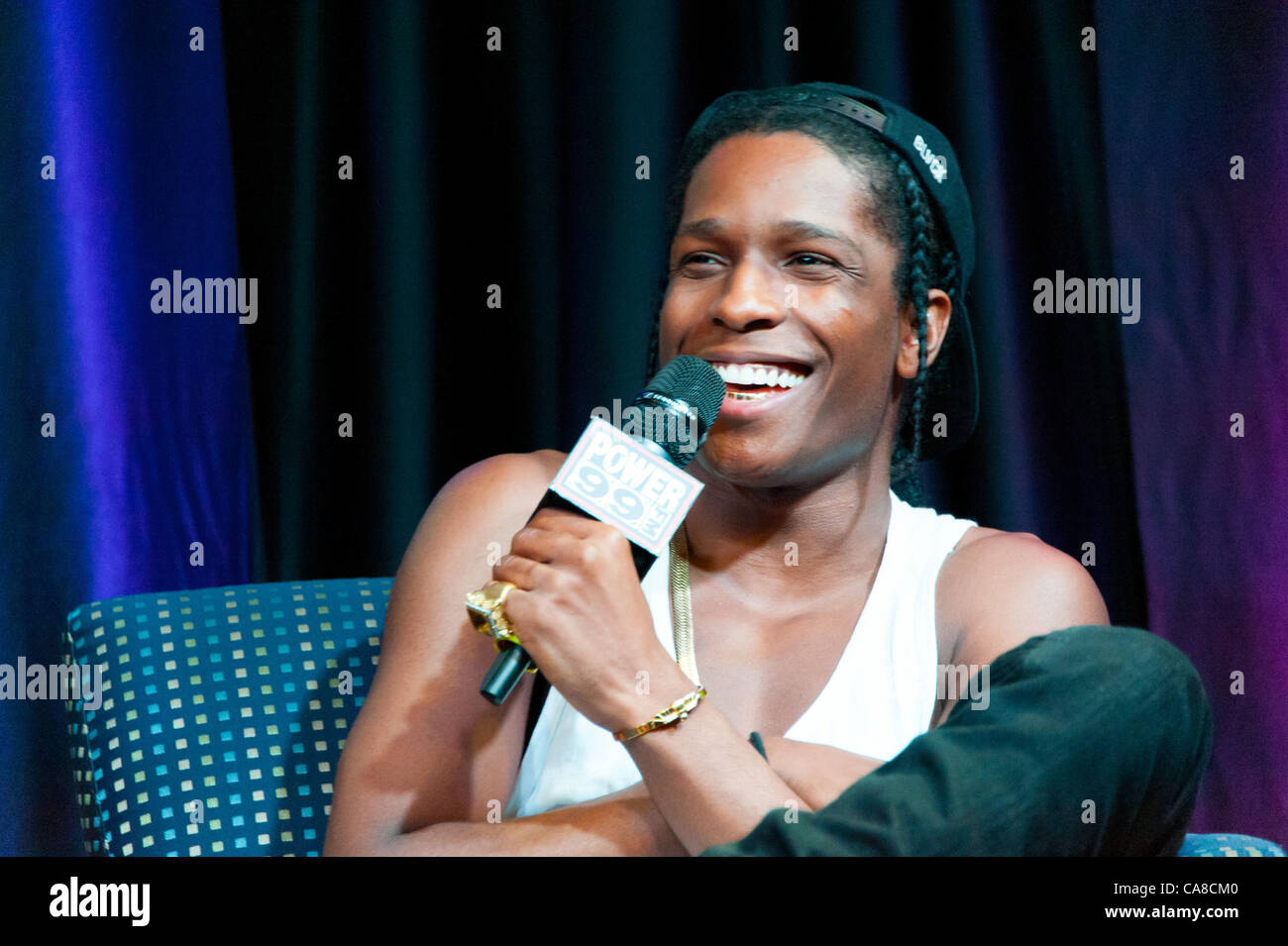 June 25, 2012 - Philadelphia, Pennsylvania, U.S - Rapper, ASAP ROCKY ...