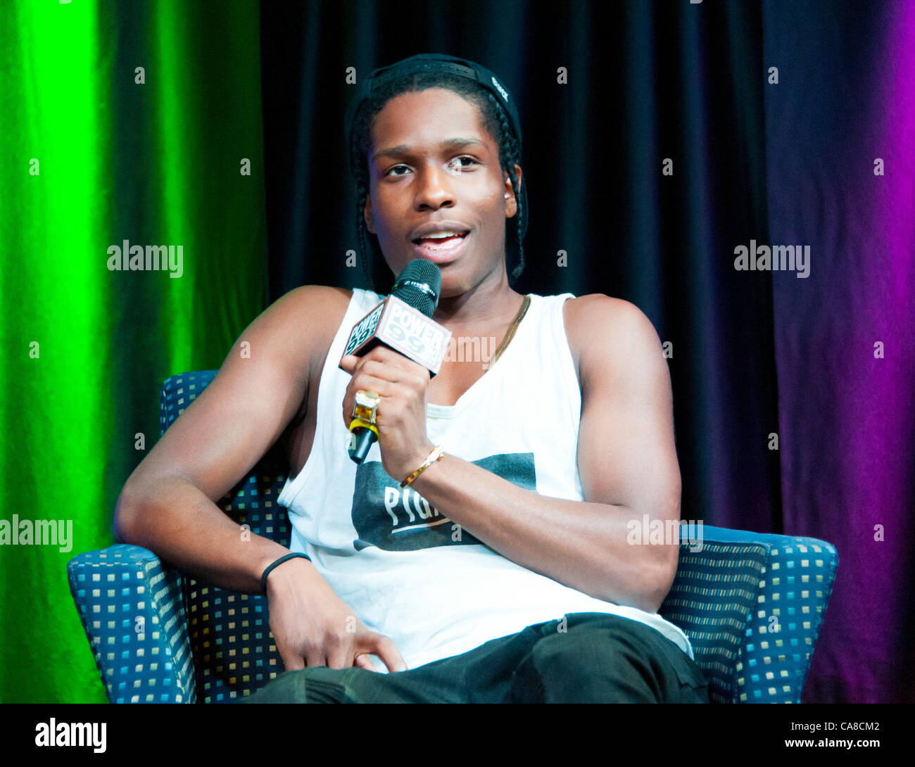 June 25, 2012 - Philadelphia, Pennsylvania, U.S - Rapper, ASAP ROCKY ...
