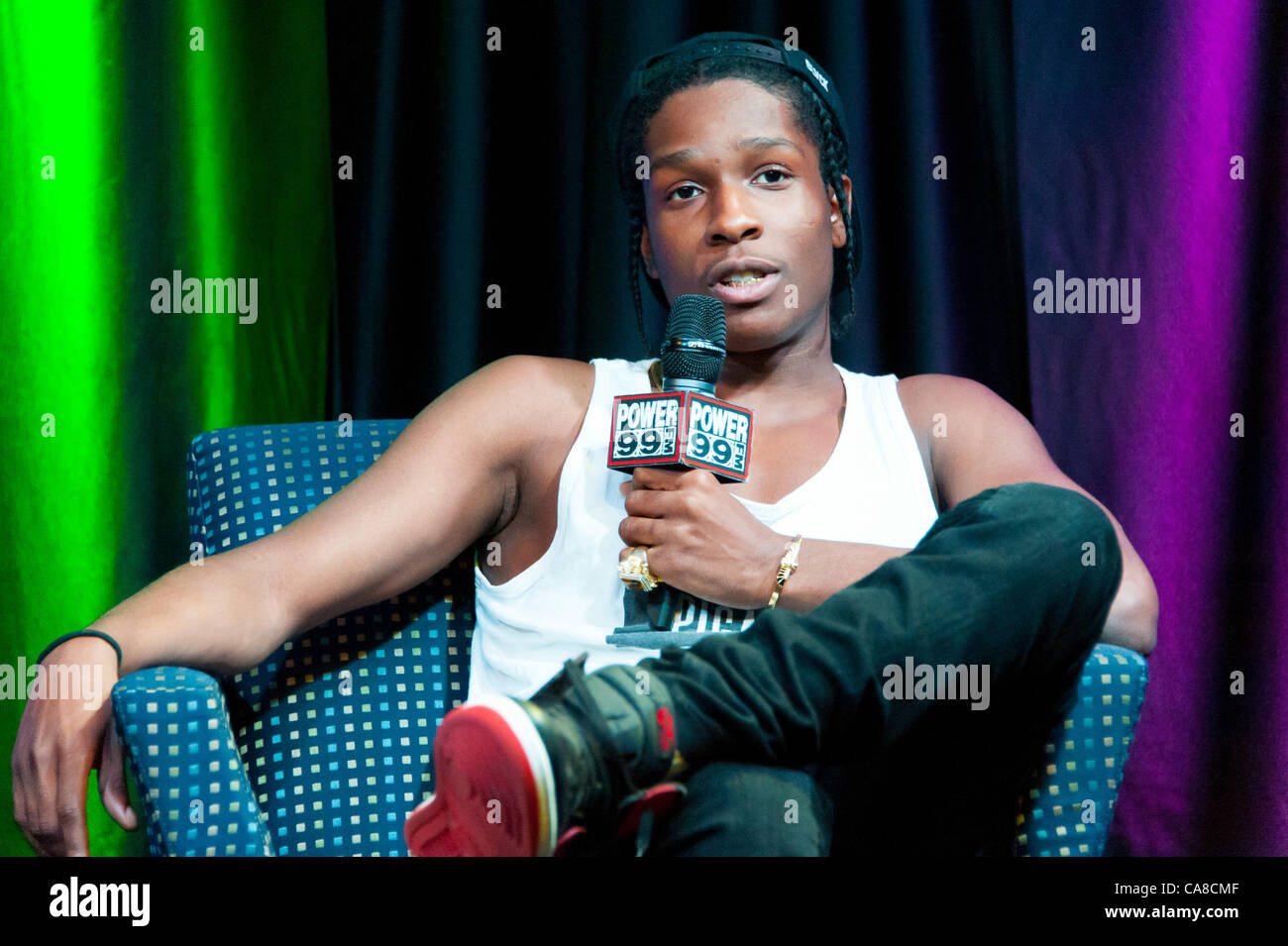 June 25, 2012 - Philadelphia, Pennsylvania, U.S - Rapper, ASAP ROCKY ...