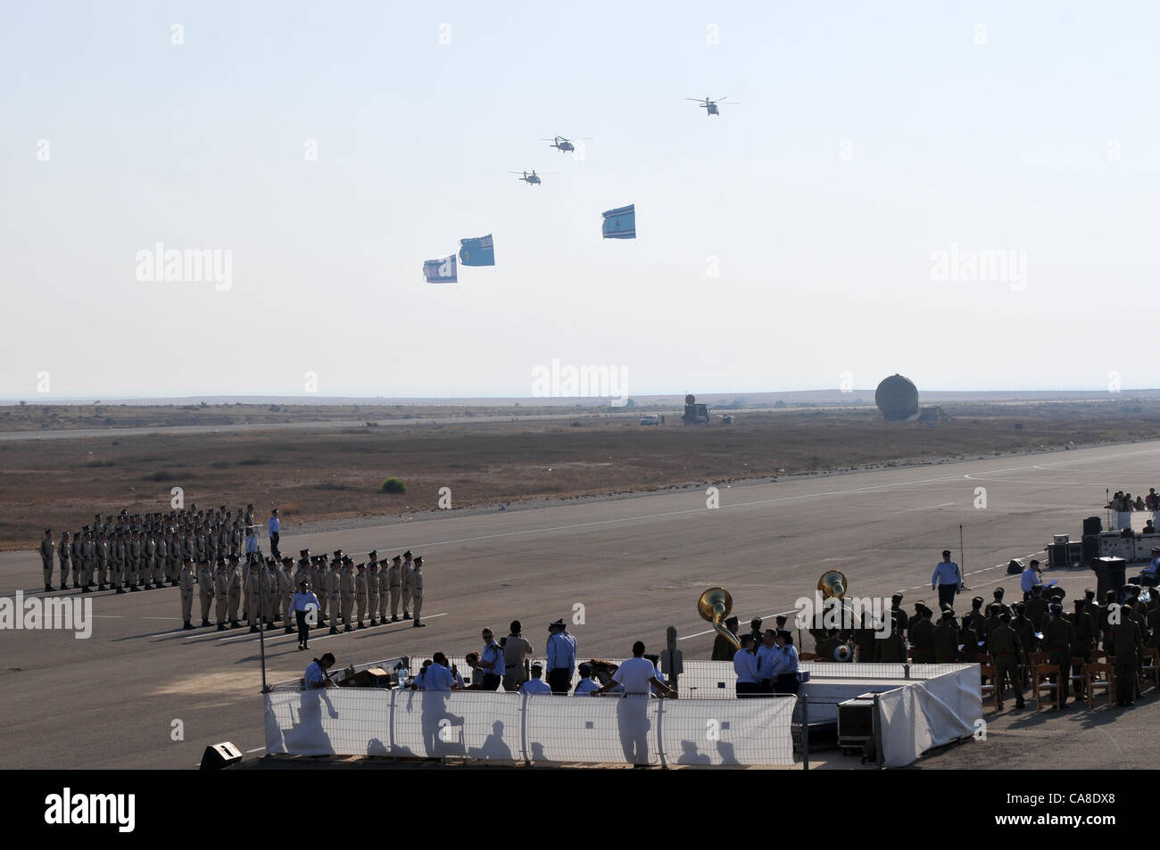 Israeli Air Force graduation ceremony at the Hatzerim air force base ...