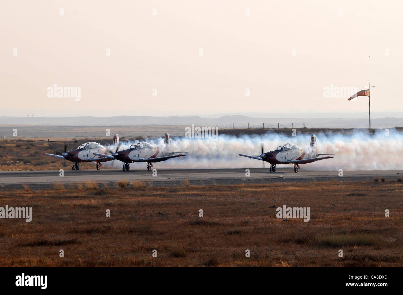 Israeli Air Force graduation ceremony at the Hatzerim air force base ...