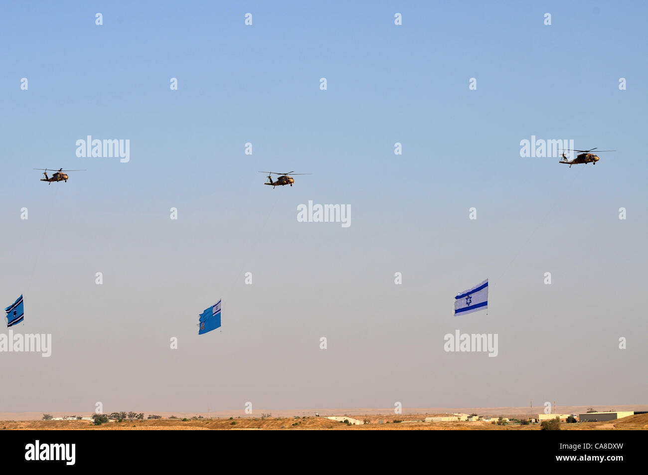 Israeli Air Force graduation ceremony at the Hatzerim air force base ...