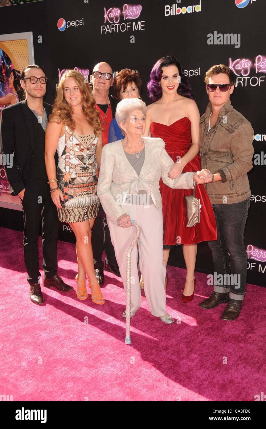 June 26, 2012 - Los Angeles, California, U.S. - Katy Perry, Family ...