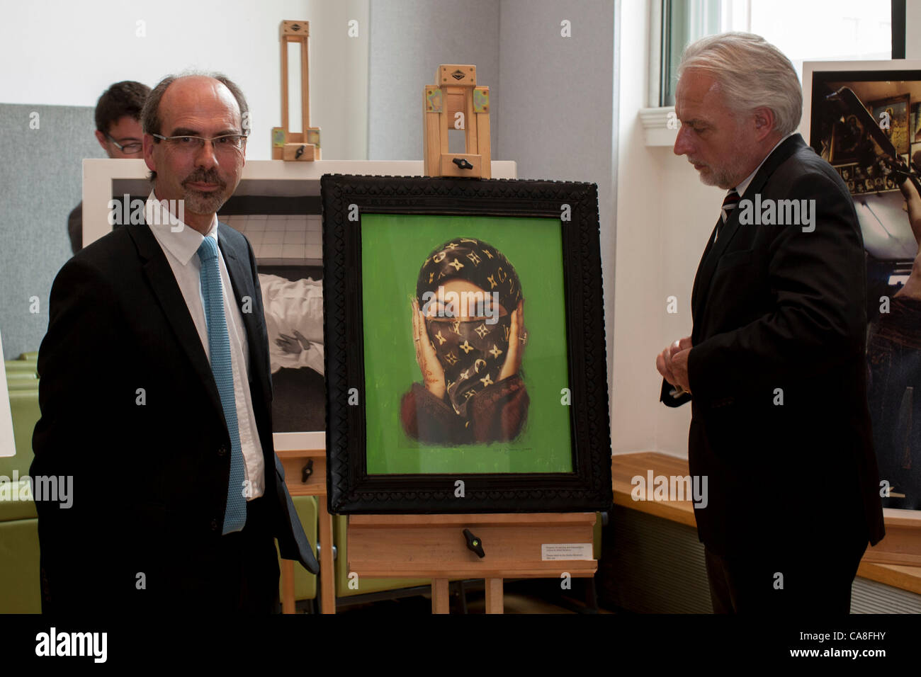 London, United Kingdom, 27/06/2012. Martin Roth (R), Director of the V ...