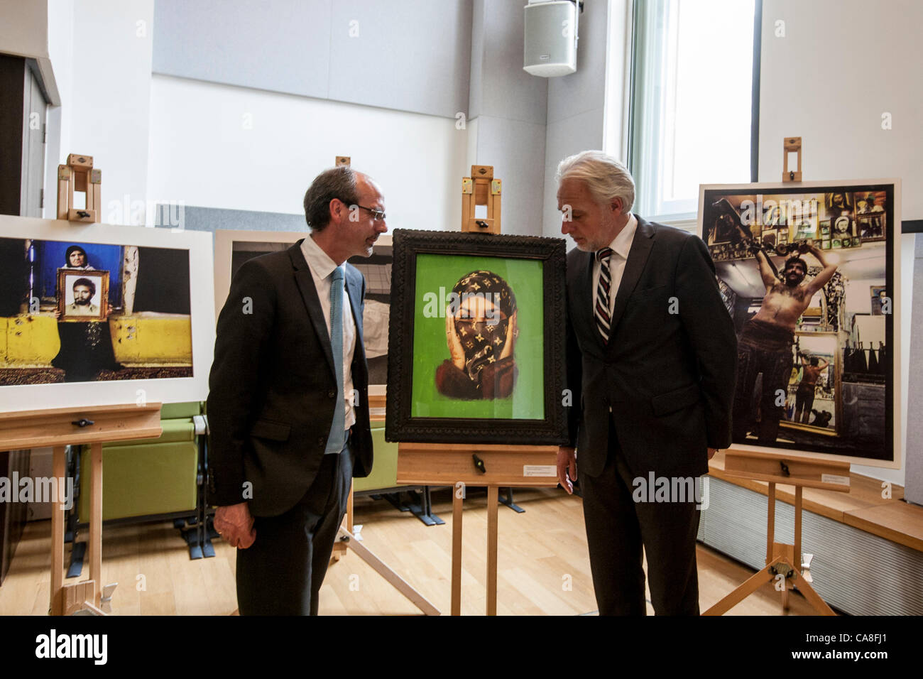 London, United Kingdom, 27/06/2012. Martin Roth (R), Director of the V ...