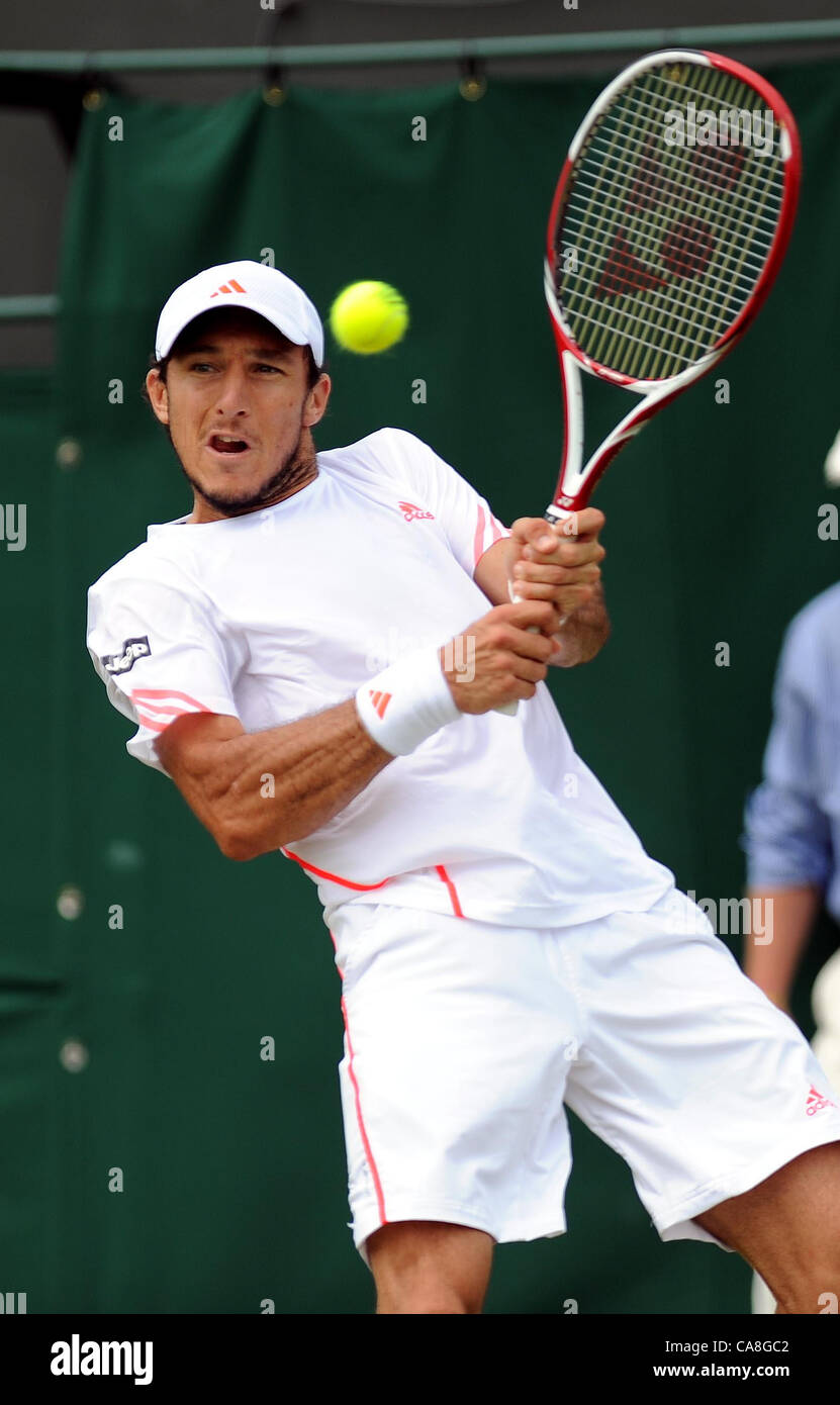 JUAN MONACO ARGENTINA THE ALL ENGLAND TENNIS CLUB WIMBLEDON LONDON ...