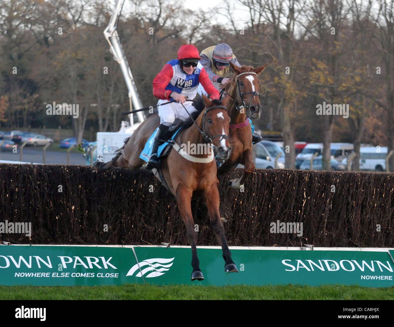 Golan Way ridden by Marc Goldstein takes the last in front of Benbane ...