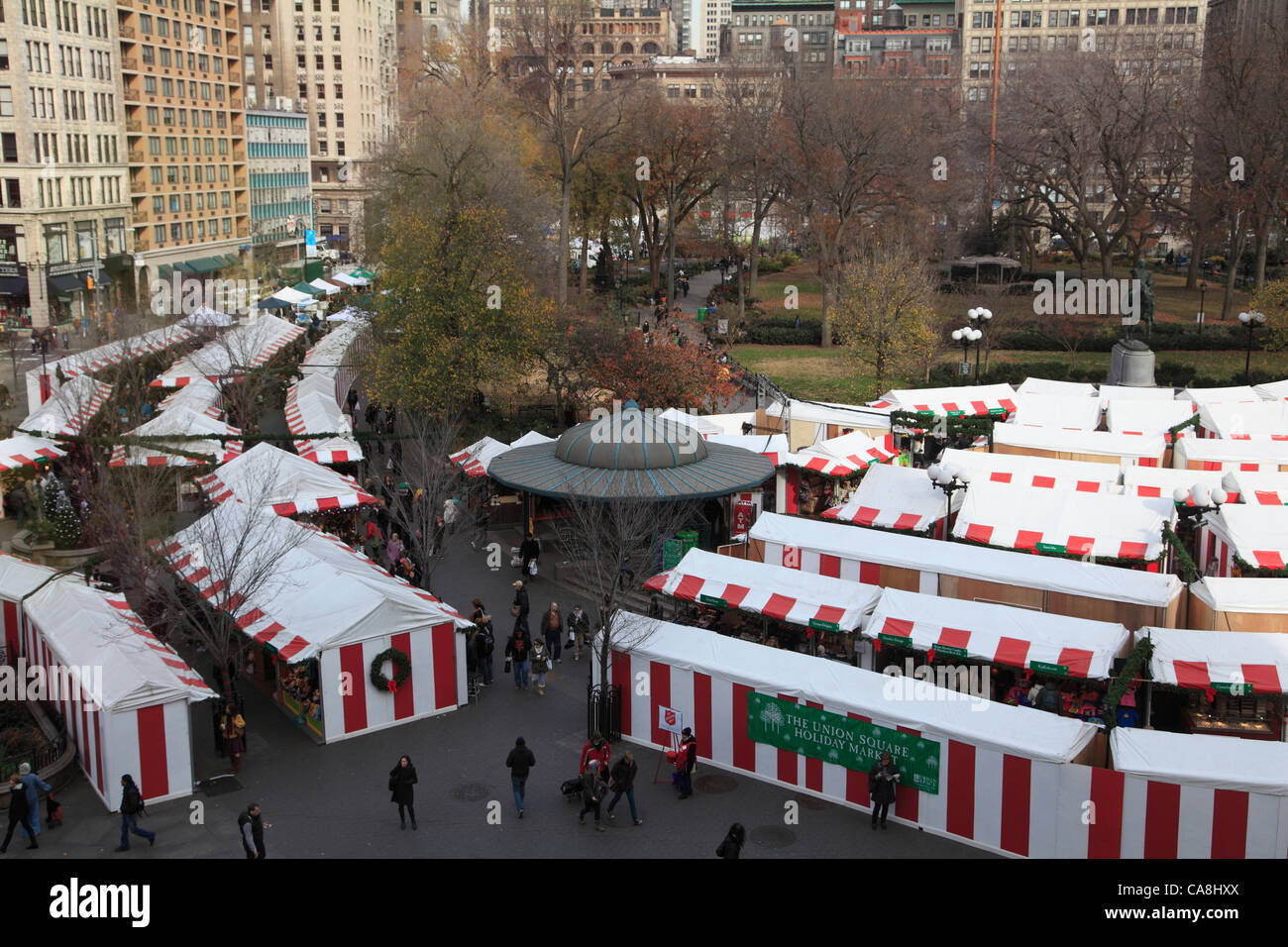Union Square Holiday, Christmas Market, Manhattan, New York City, USA ...