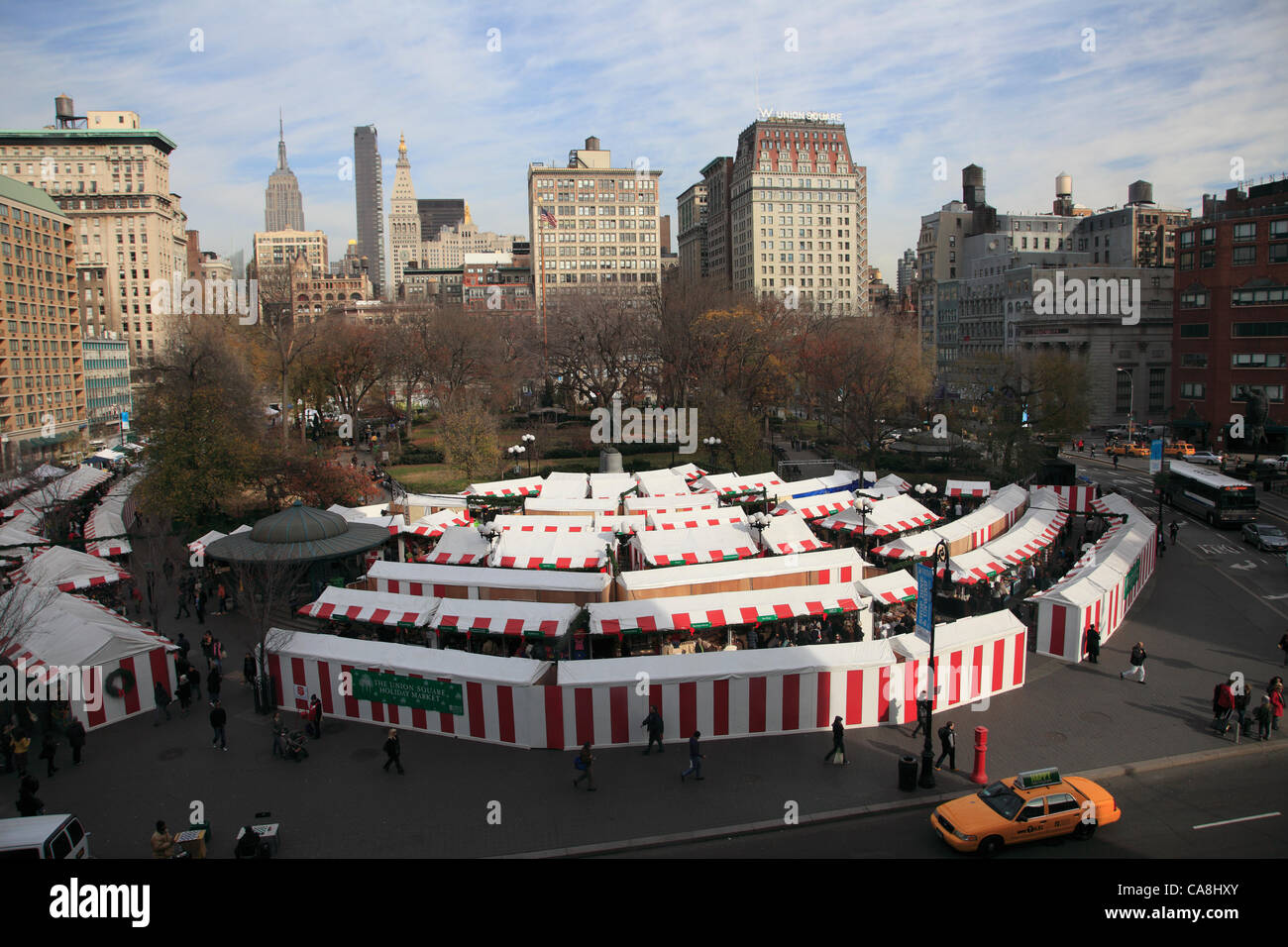 Union Square Holiday, Christmas Market, Manhattan, New York City, USA ...