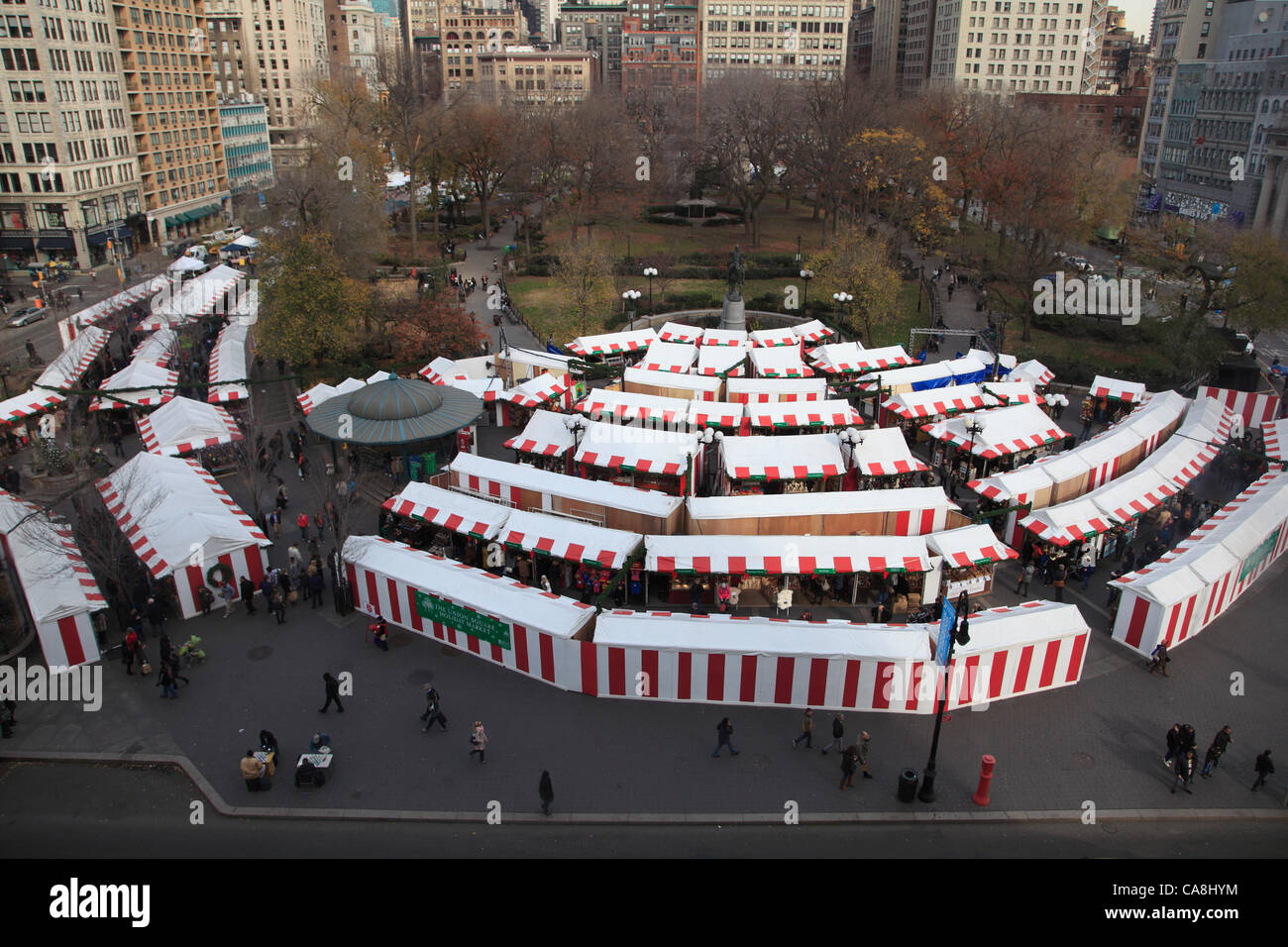 Union Square Holiday, Christmas Market, Manhattan, New York City, USA ...