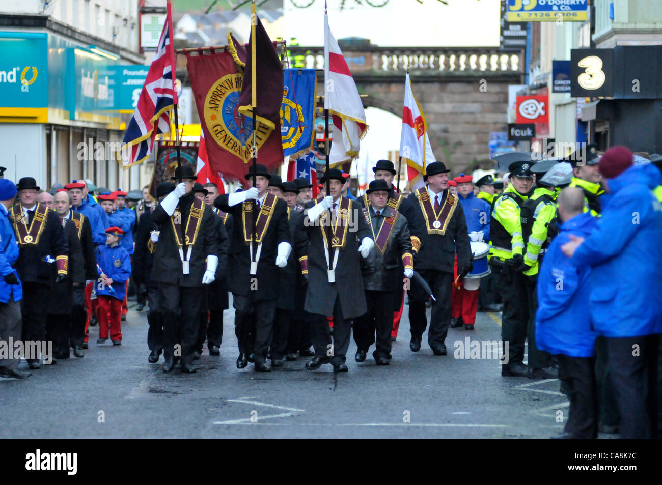 Londonderry, UK. 3rd Dec, 2011. Apprentice Boys' of Derry march in ...