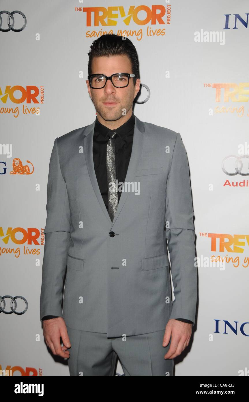 Zachary Quinto at arrivals for The Trevor Project Annual Benefit ...