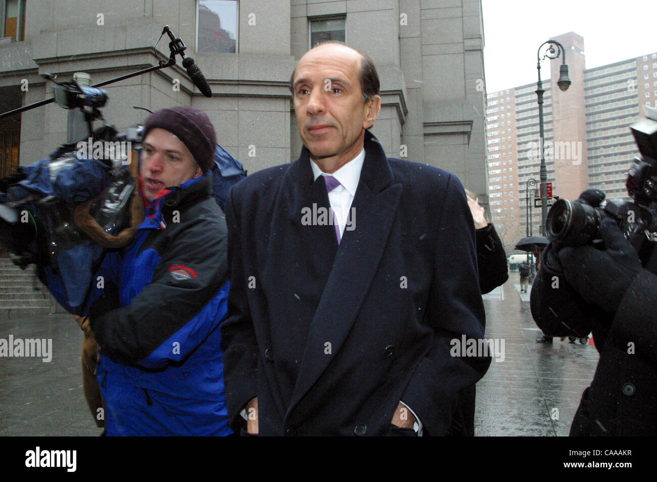 Former founder and CEO ImClone Systems Sam Waksal leaving Manhattan ...