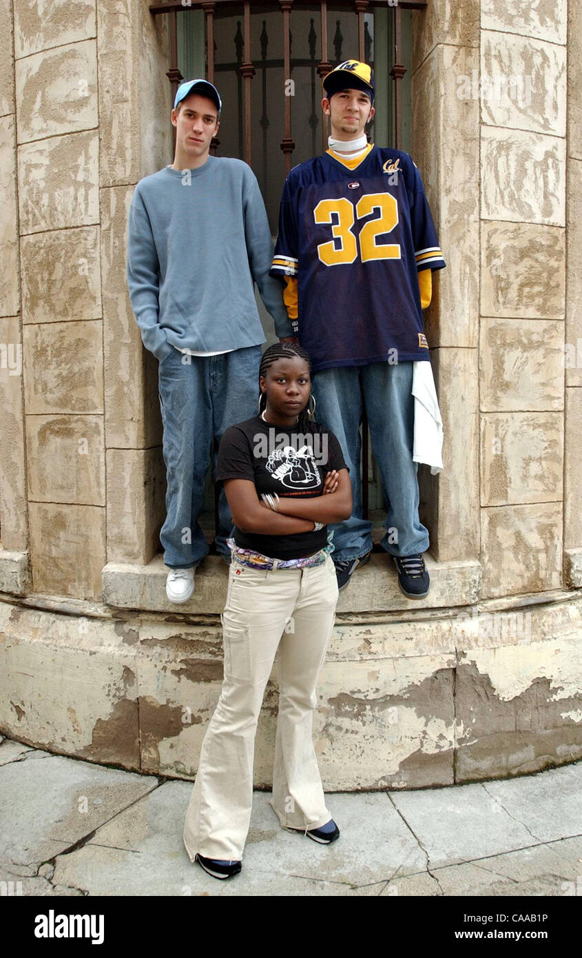Three East Bay teens--Yalie Kamara, 17, (bottom) of Berkeley, Rafael ...