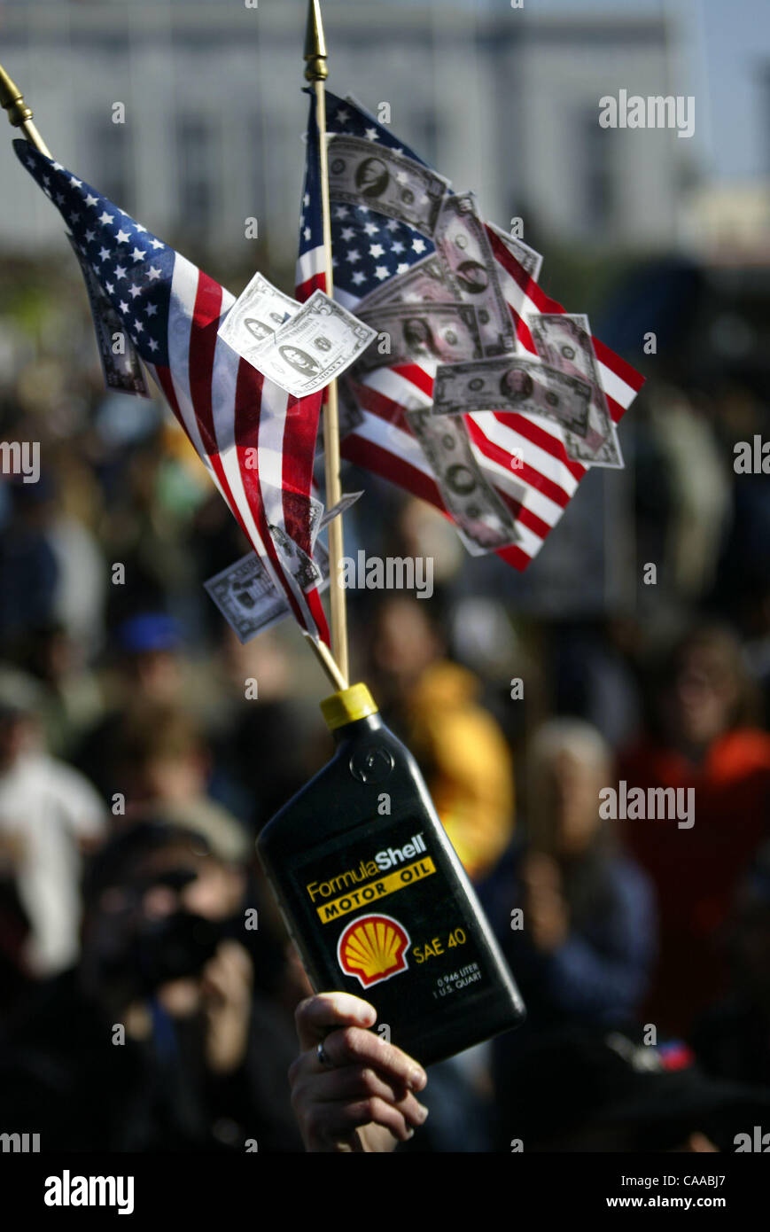 Jan 20, 2003; San Francisco, CA, USA; Anti-war rally and march in San ...