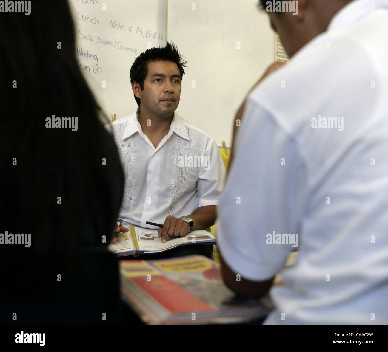 Guillermo (cq) Gomez (cq) is a sixth-grade bilingual teacher at Vista ...