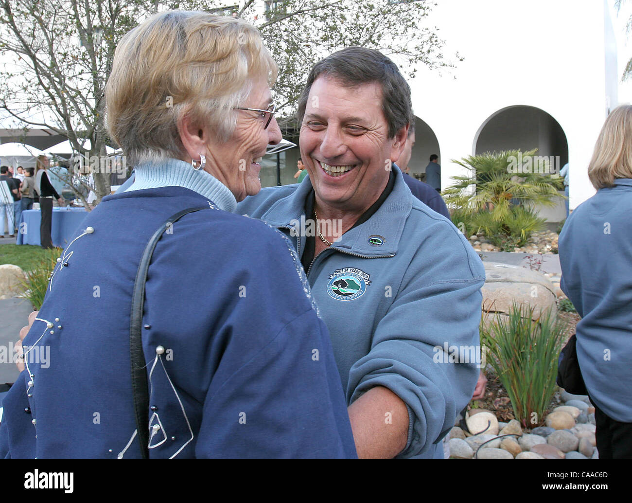 Poway mayor Mickey Cafagna, right, celebrated the City of Poway's 25th ...