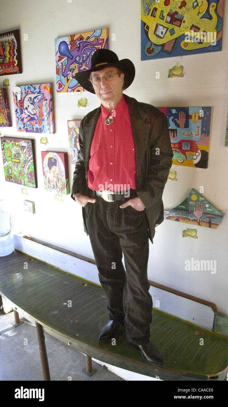 (Published 02/26/2004, NC-6; UTS1791513) Artist David Pike stands in ...