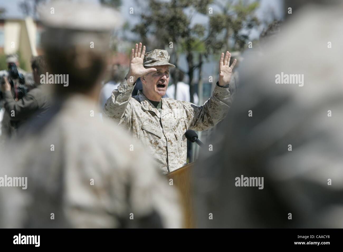 (Published 3/29/2005, B-8:1,7) Lt. General John Sattler, commanding ...