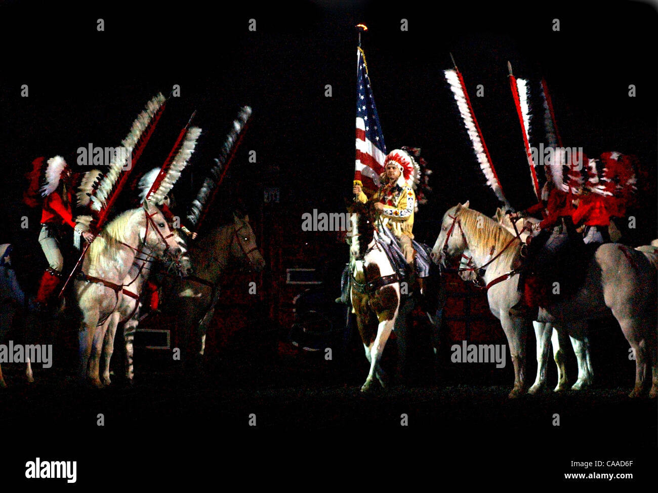 Feb 08, 2003 - Cincinnati, Ohio, USA - American Indian members of ...