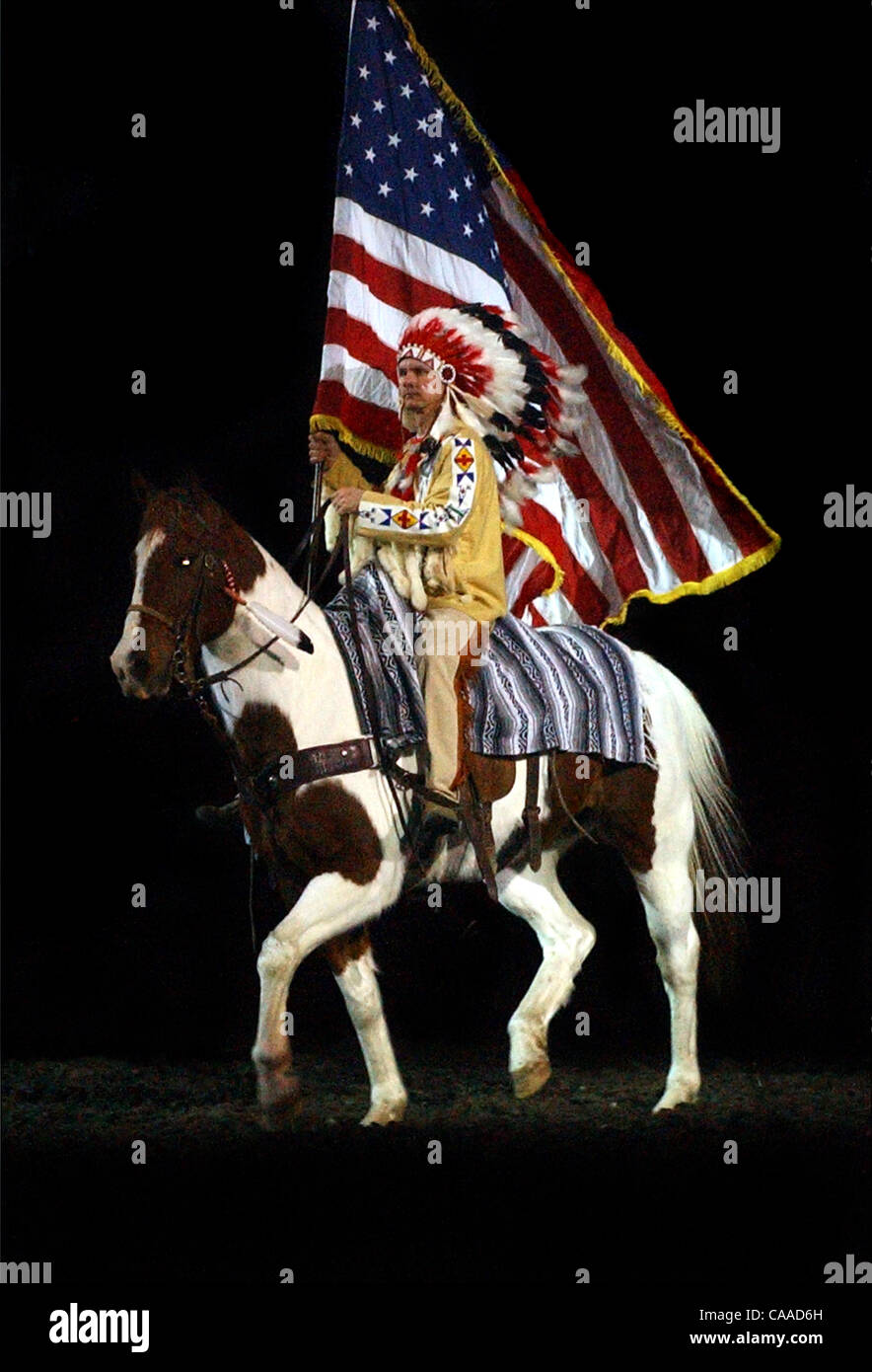 Feb 08, 2003 - Cincinnati, Ohio, USA - An AMERICAN INDIAN member of ...
