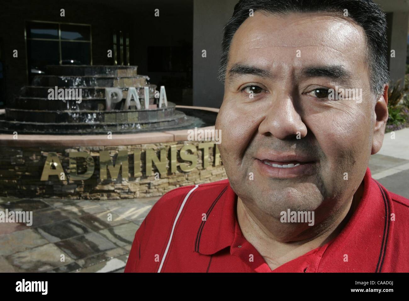 (Published 2/27/2005, A-19) Tribal Chairman Robert Smith stands outside ...