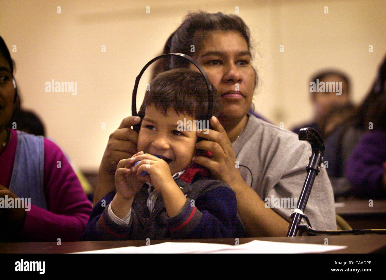 (PUBLISHED 12/06/2002, B-1:1): Three-year old Stephen Murphy sat on his ...