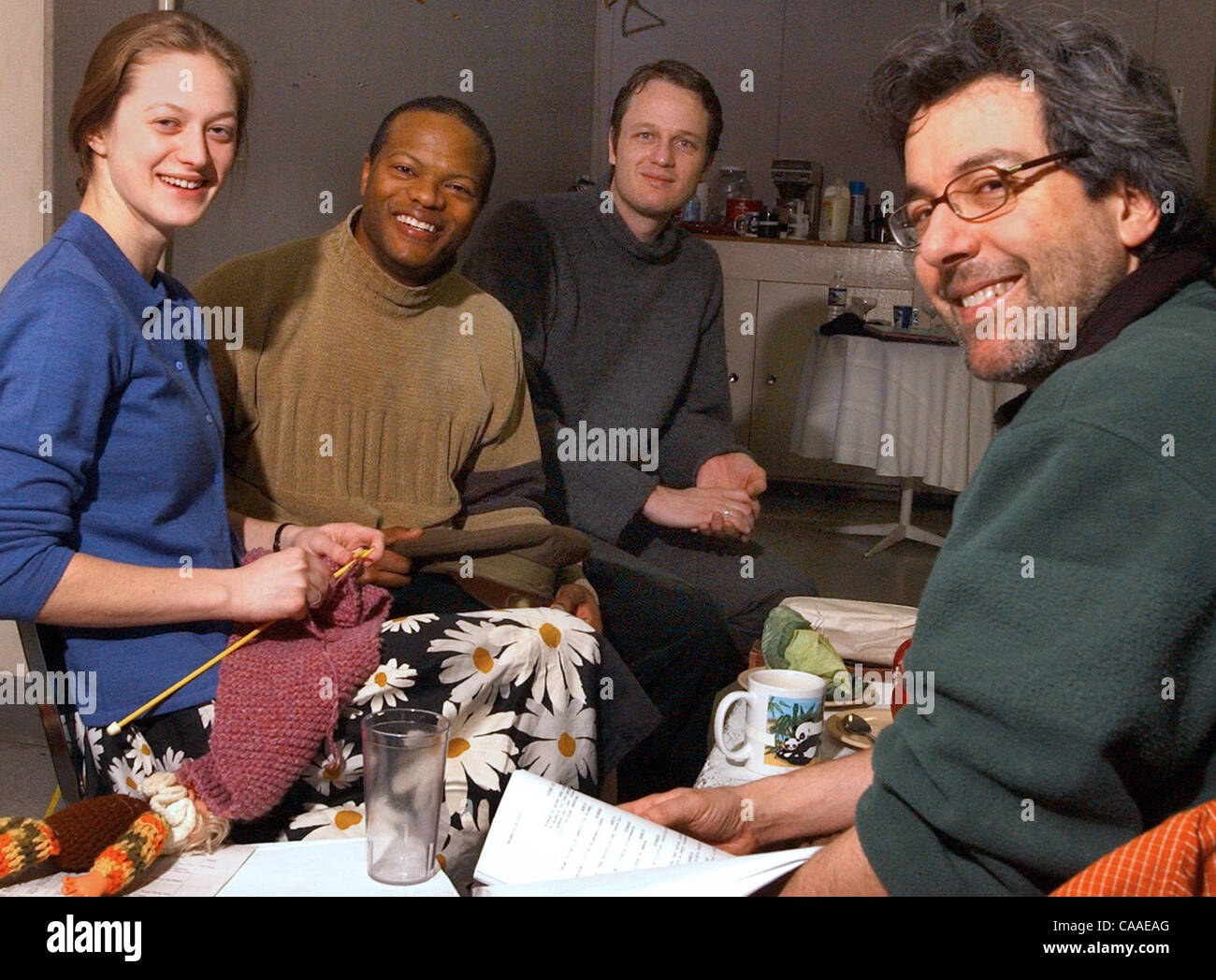 Mar 01, 2003 - Cincinnati, Ohio, USA - Playwright WARREN LEIGHT (right ...