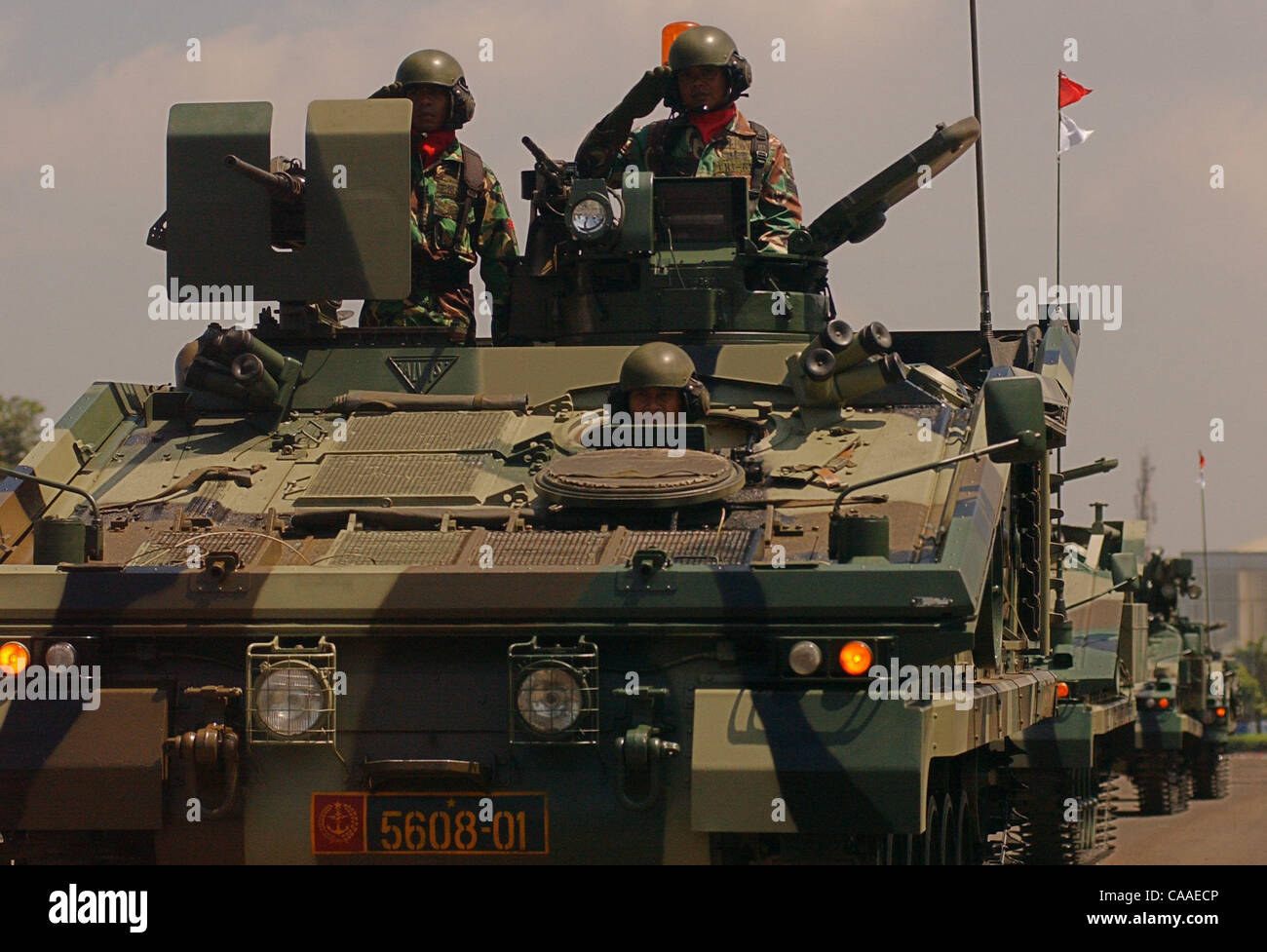 Jakarta, Indonesia - March 4 2003 Kostrad, the Strategic Army Commando ...