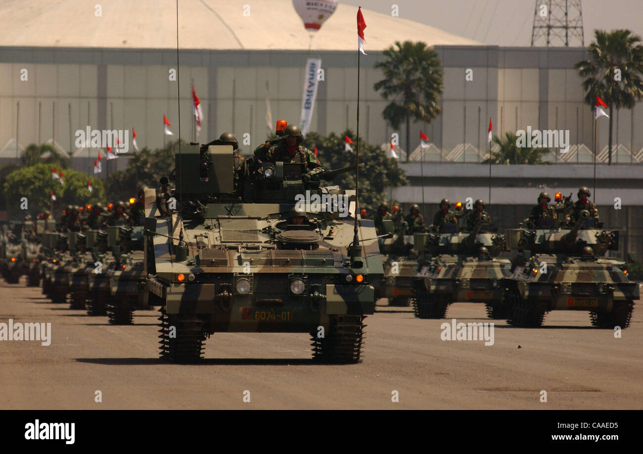 Jakarta, Indonesia - March 4 2003 Kostrad, the Strategic Army Commando ...