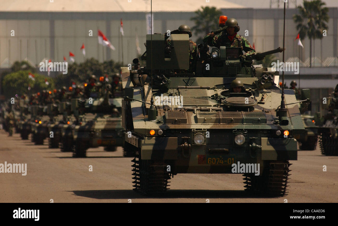 Jakarta, Indonesia - March 4 2003 Kostrad, the Strategic Army Commando ...