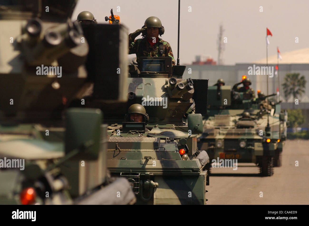 Jakarta, Indonesia - March 4 2003 Kostrad, the Strategic Army Commando ...