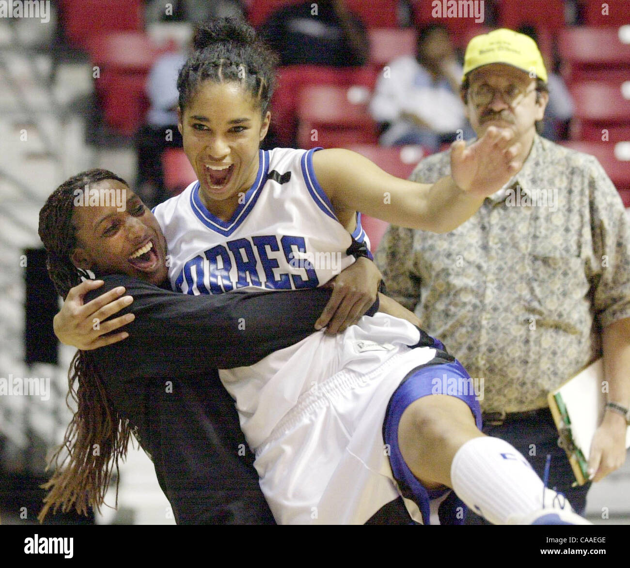 (Cropped image of Candice Wiggins and Marissa Rivera published 03/08 ...