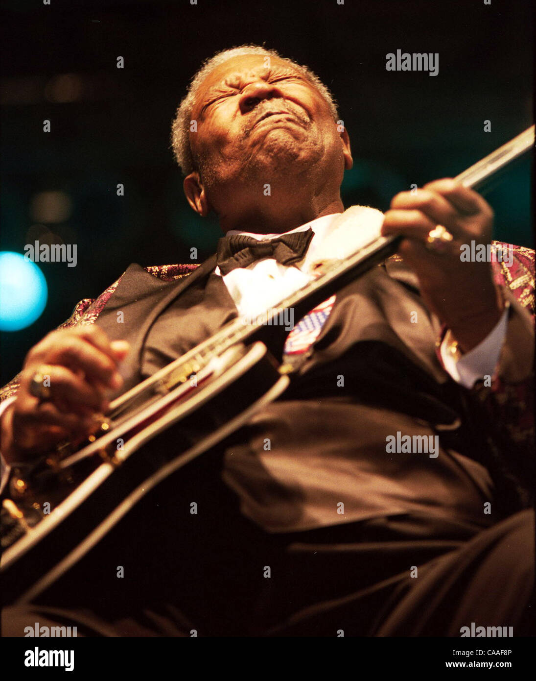 Apr. 6, 2003; Columbia, SC USA; Musician B B King performs live as his ...
