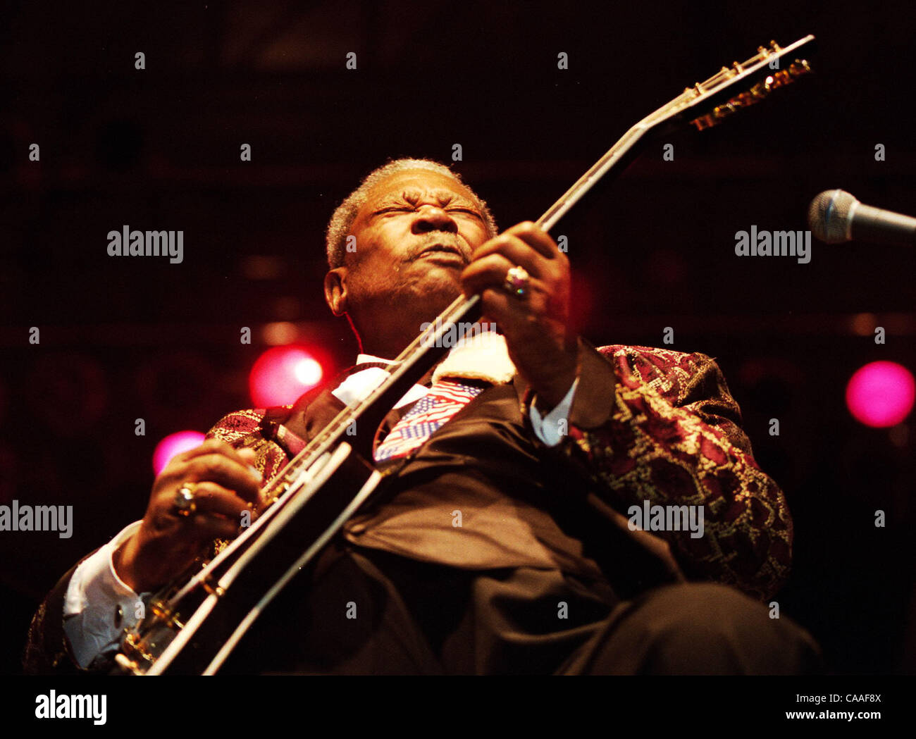 Apr. 6, 2003; Columbia, SC USA; Musician B B King performs live as his ...