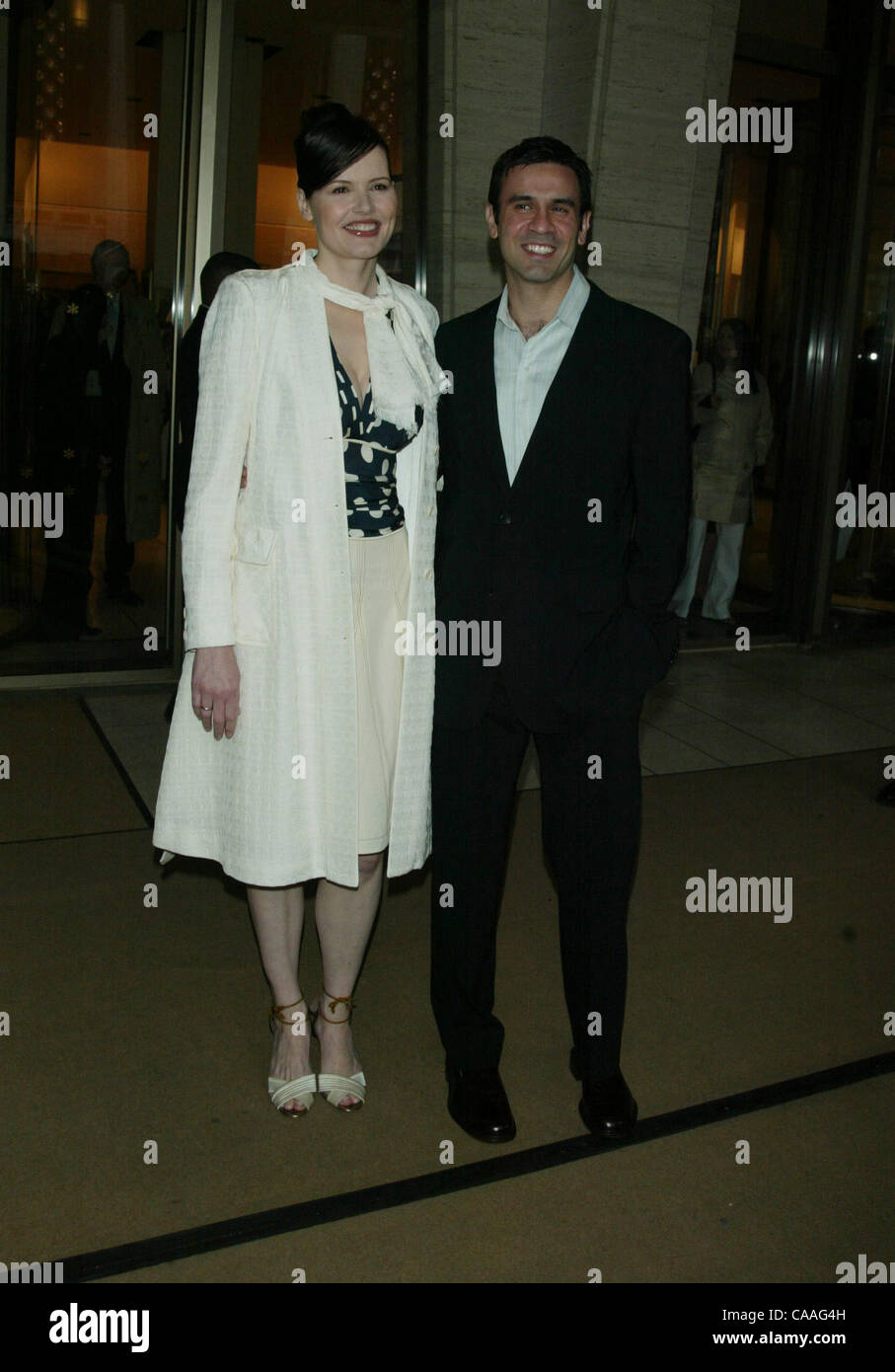 May 05, 2003; New York, NY, USA; Actress GEENA DAVIS & her HUSBAND ...