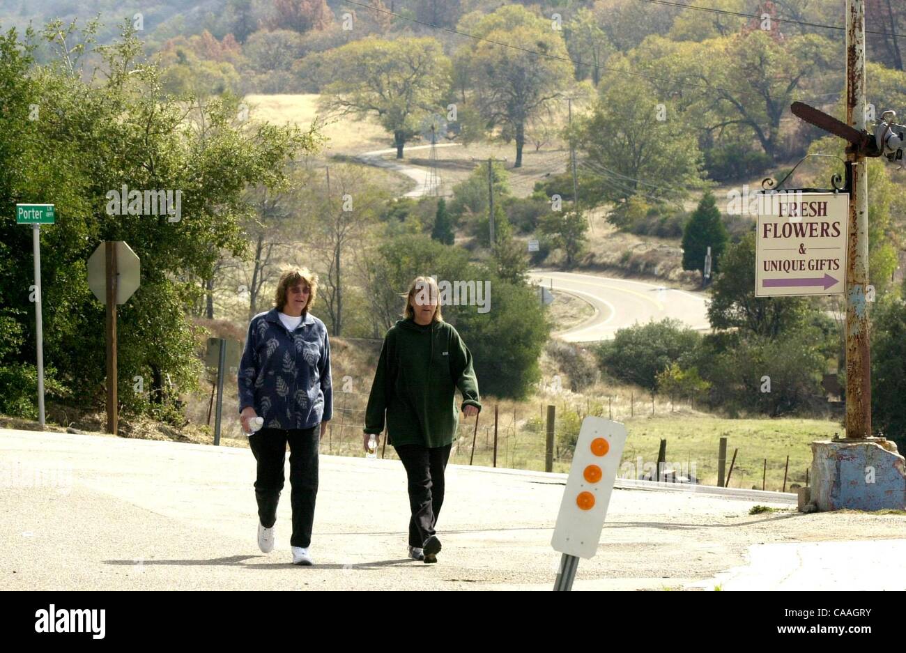 (Published on 11/3/2004, NI-4) Julian residents Kathy Goddard (left ...