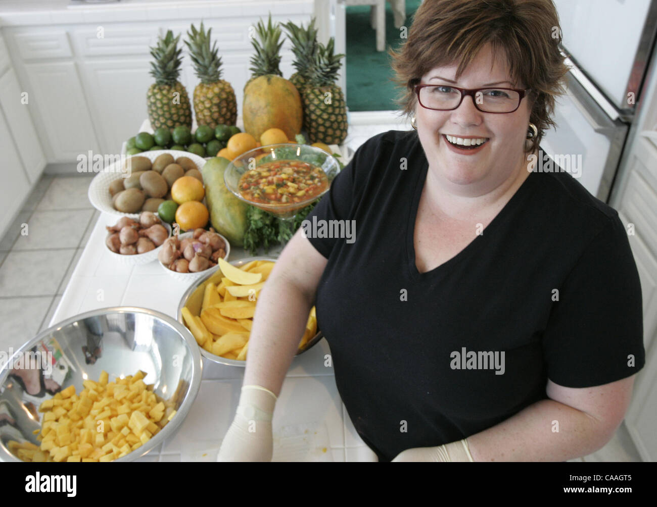 Suzanne Felando Mattson stands at her home in Rancho Penasquitos making ...