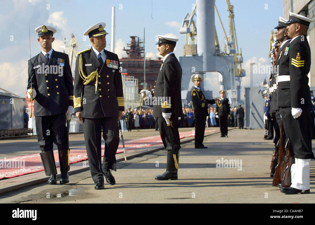 The commander of the Navy of India, admiral Madhvendra Singh on solemn ...