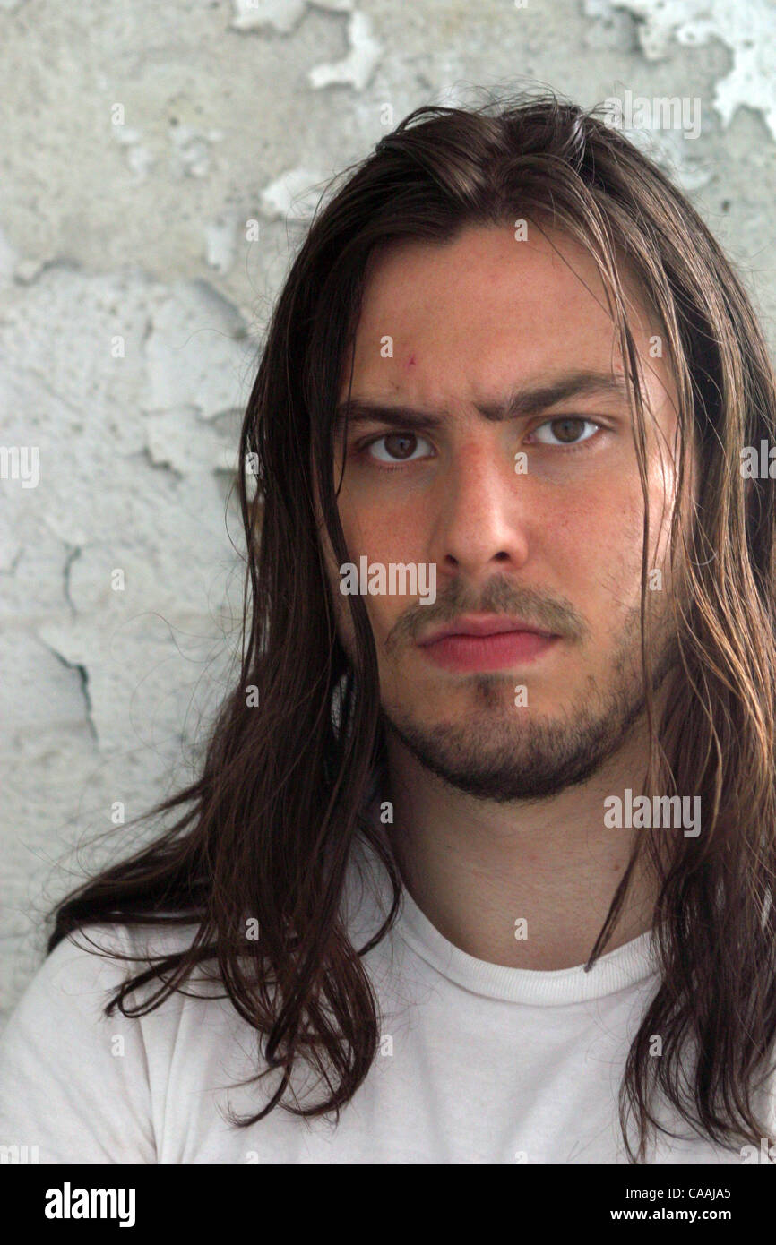 Andrew WK at The Green st. stages in Brooklyn NY filming the video for ...