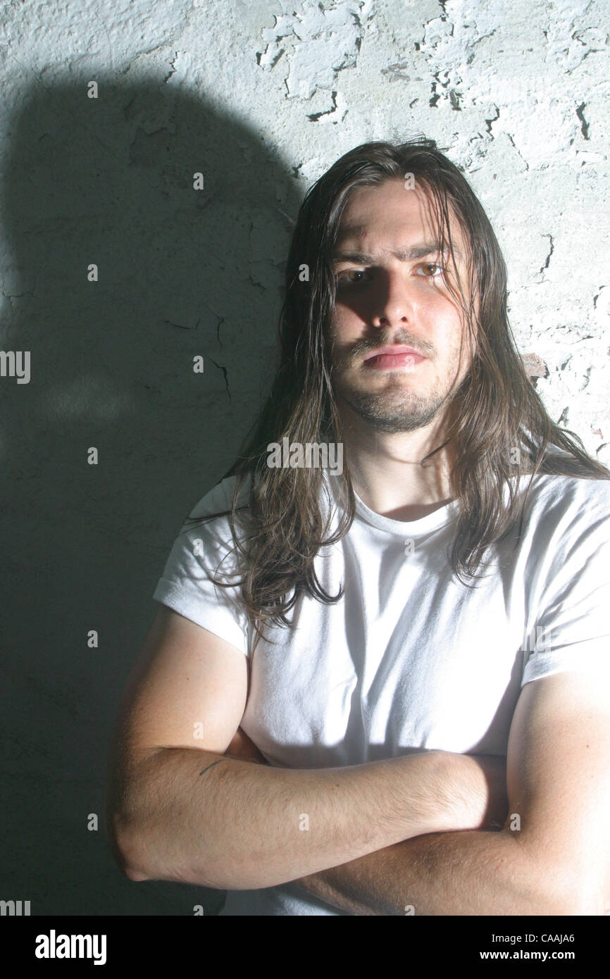 Andrew WK at The Green st. stages in Brooklyn NY filming the video for ...