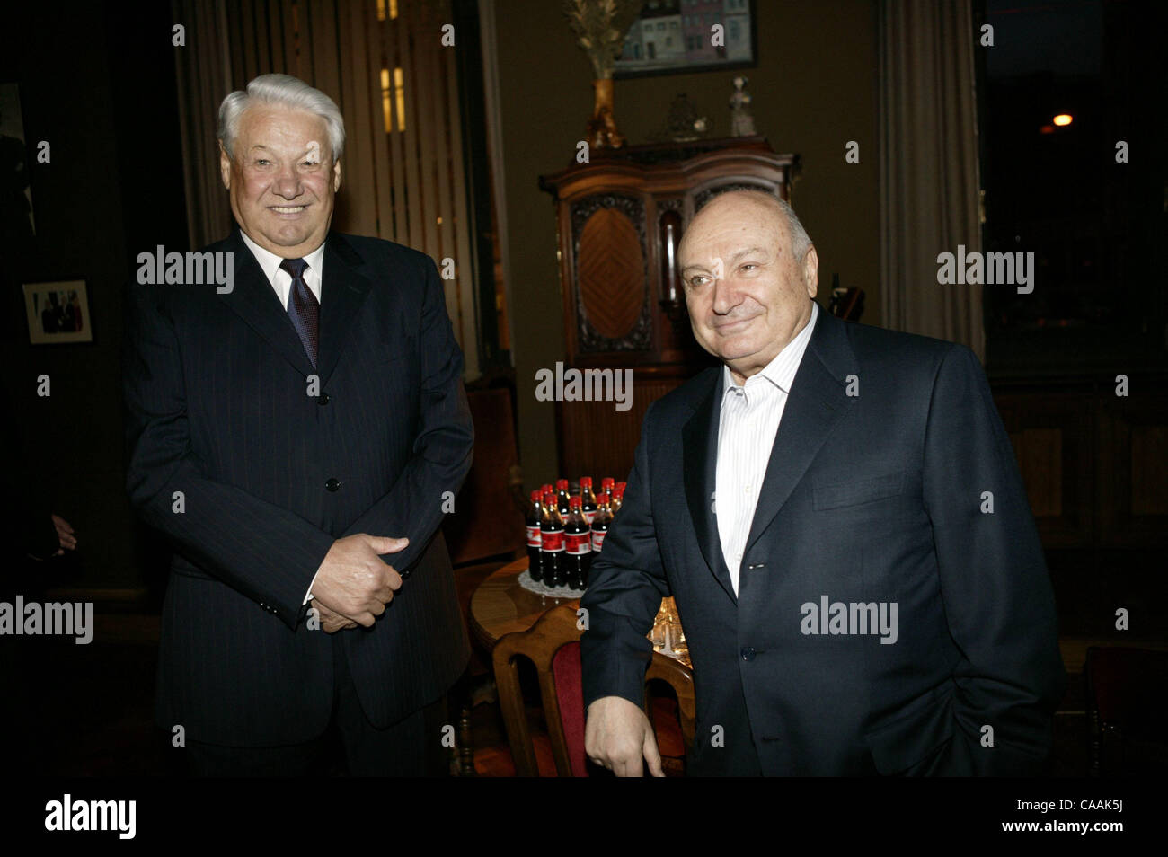 Boris Yeltsin and Michael Zhvanetsky Stock Photo - Alamy