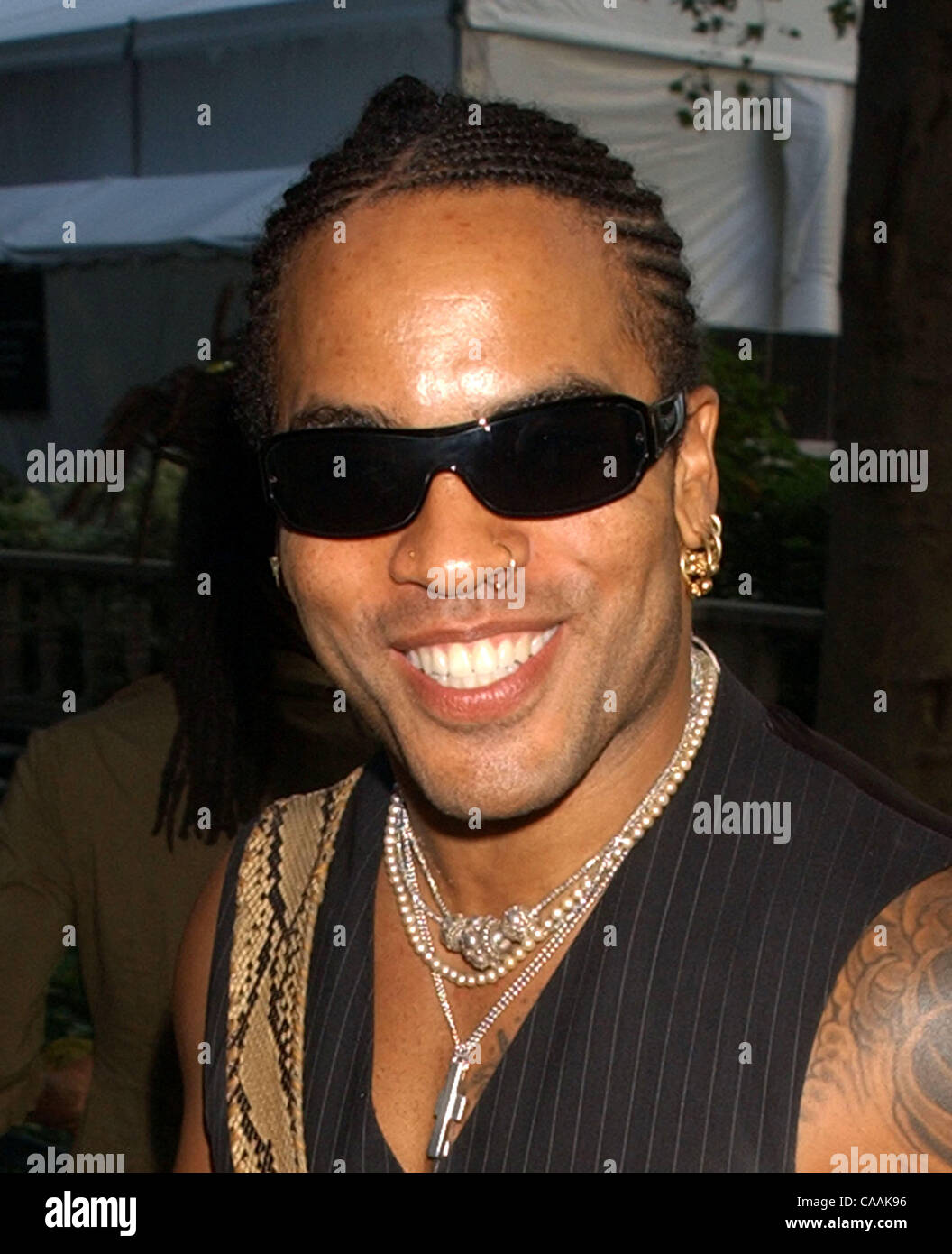 Sep 16, 2003; New York, NY, USA; Singer/musician LENNY KRAVITZ at the ...