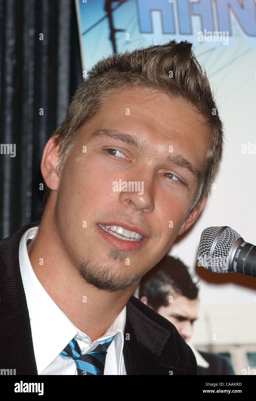 Oct 01, 2003; New York, NY, USA; The band 'Hanson' press conference ...
