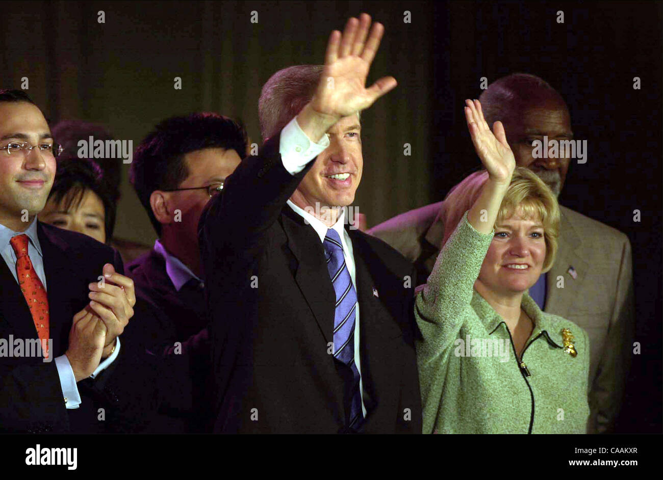Oct 07, 2003; San Diego, CA, USA; California Governor GRAY DAVIS and ...
