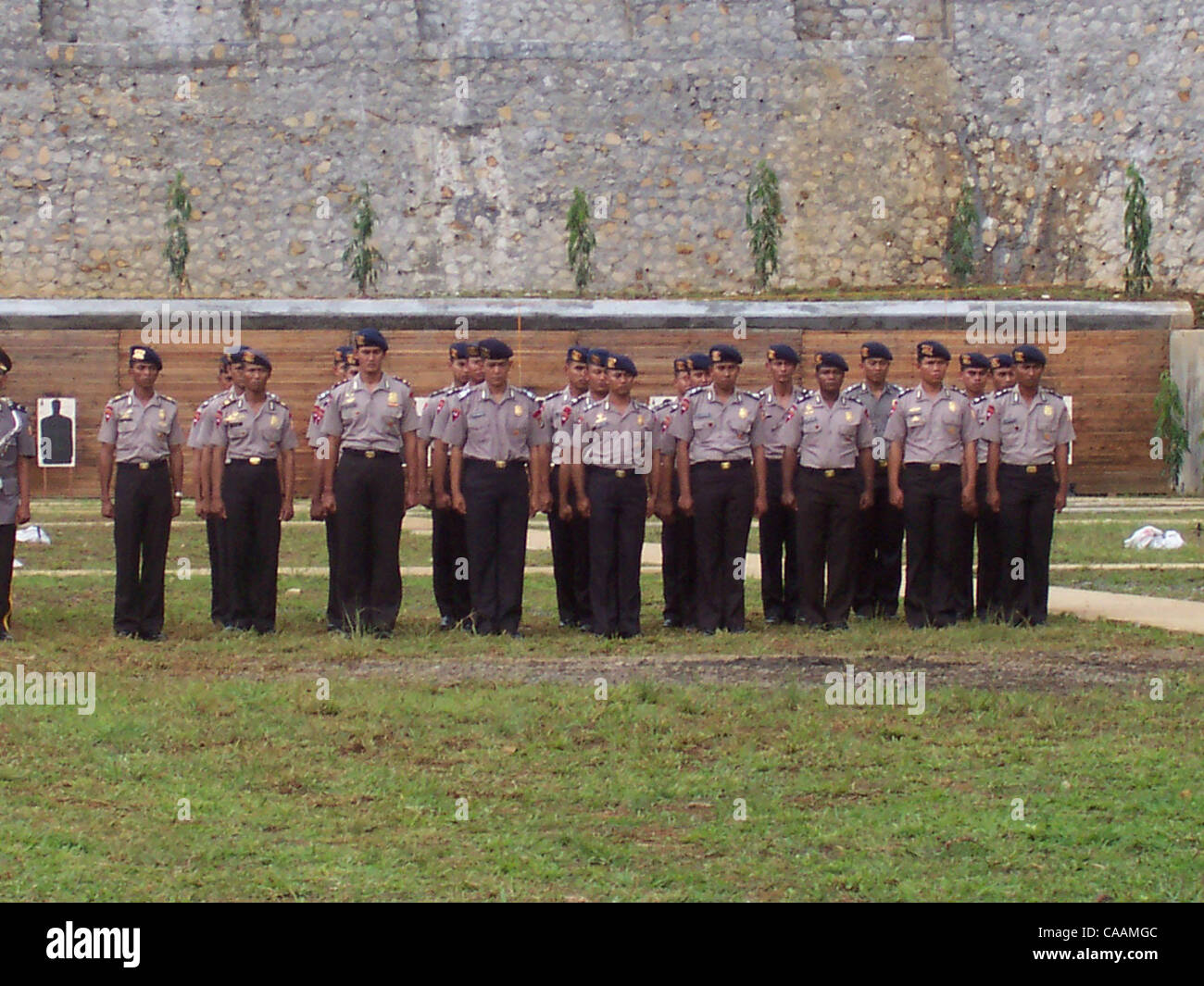 Ciomas, Bogor, Indonesia - October 31, 2003 Graduation day at the Armed ...