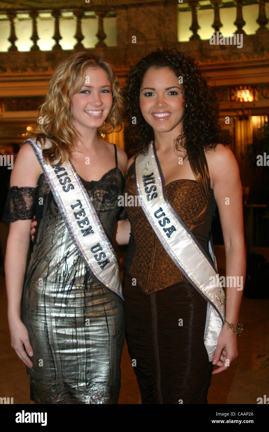 Miss USA Susy Castillo and Miss Teen USA Tami Farrell arriving for the ...